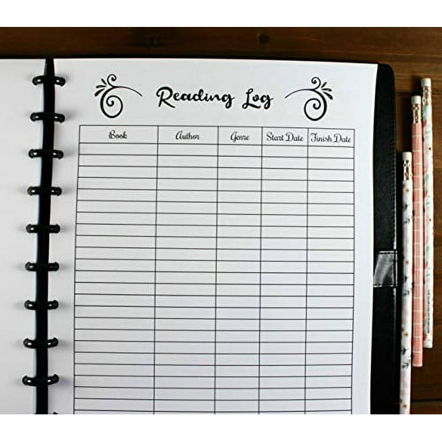 Reading Log for 11 Disc Planners - Walmart.com