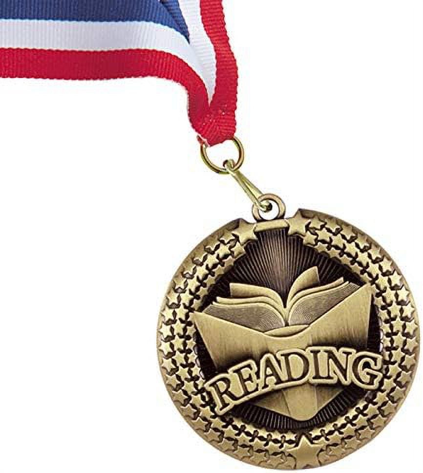 Reading Medal with Neck Ribbon (Set of 25) - Walmart.com