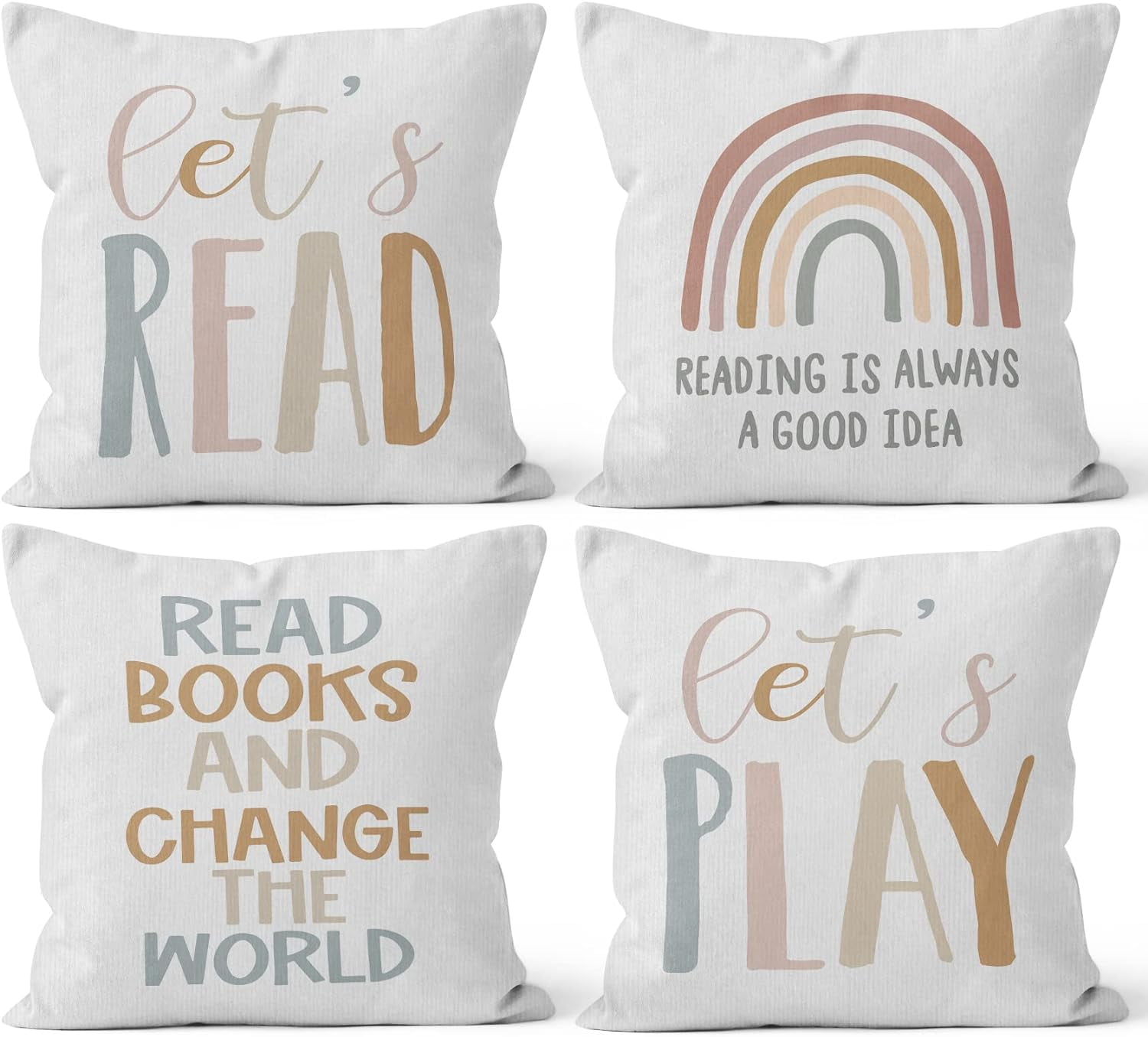 Reading Pillow Cover,Classroom Throw Pillows,Lets Play Read Classroom ...