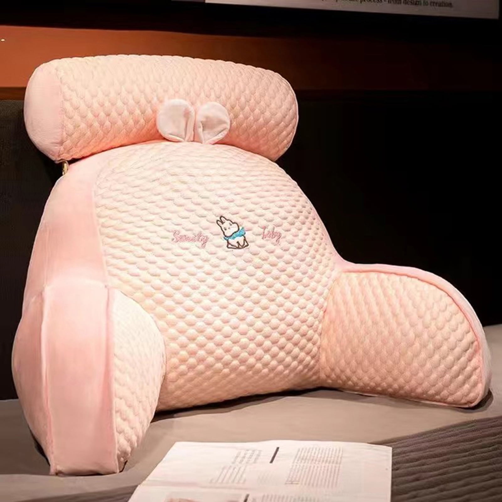 Reading Pillow Cuddle Cushion, Backrest Pillow with Arms, Back Support ...