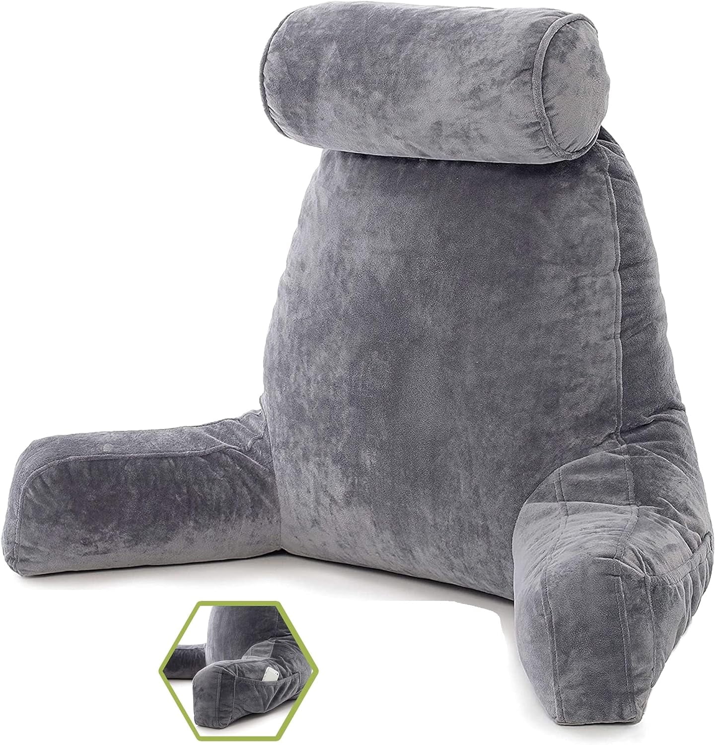 Reading Pillow Extra Large - Sitting Relax Backrest for Bed or Chair ...