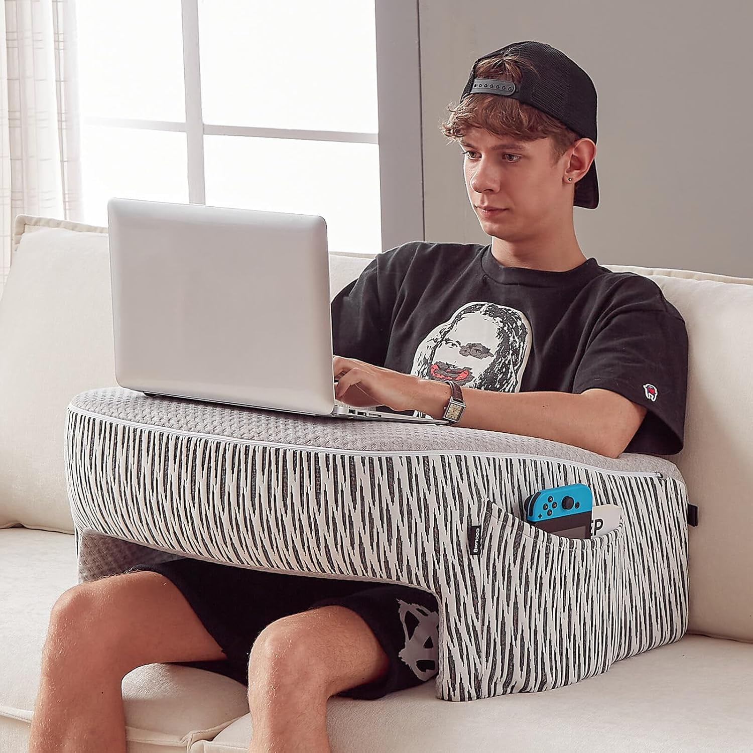 Reading Pillow for Lap, Extra Large Arm Rest Pillow for Adult, Memory ...