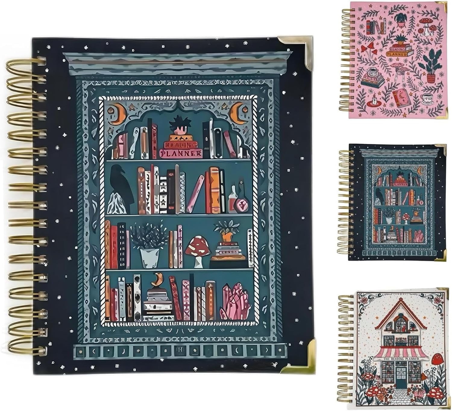 Reading Planner for Book Lovers, Book Tracker Journal with 12 Undated ...