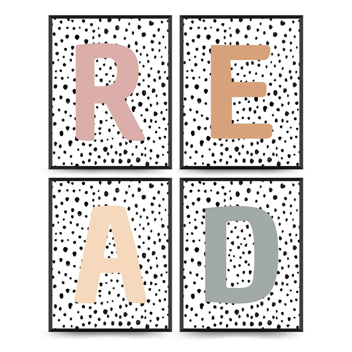 Reading Posters for Classroom Decor, Boho Homeschool Wall Art Set of 4 ...