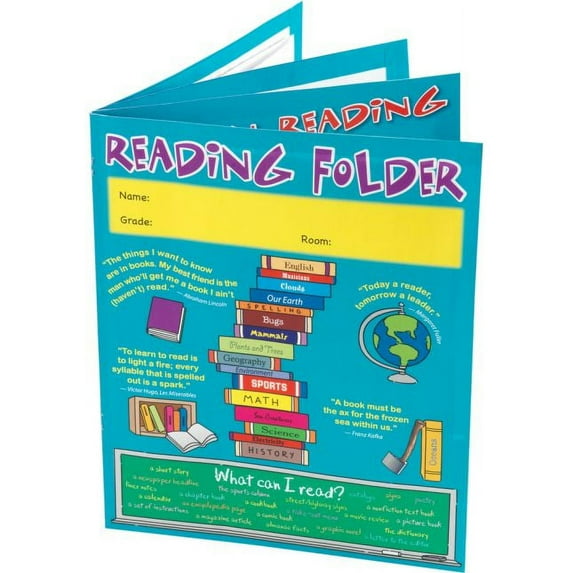Reading Reference 4-Pocket Folder Intermediate - 12 folders - Walmart.com