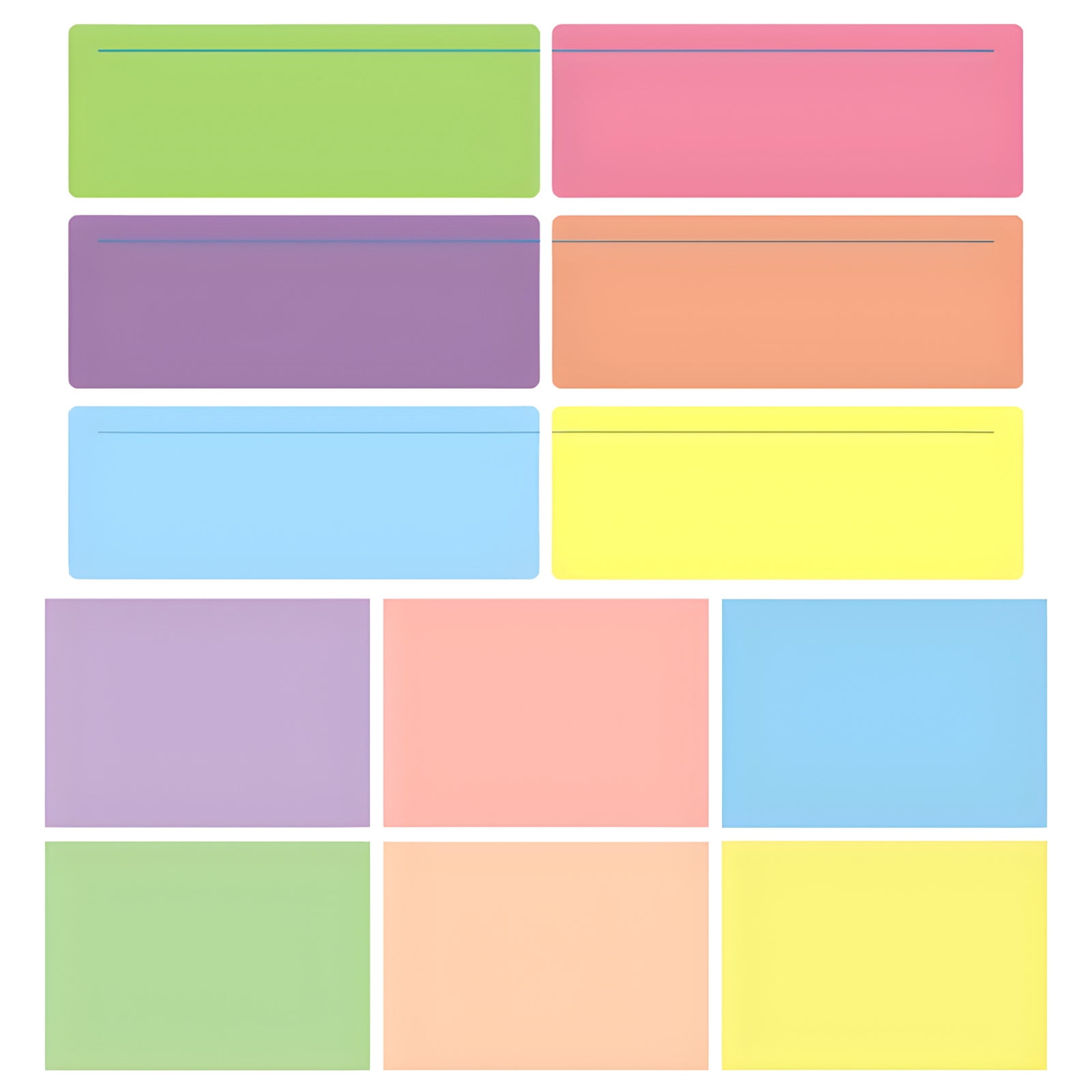 Reading Ruler Overlays for Dyslexia, 12pcs Guided Strips Highlight ...