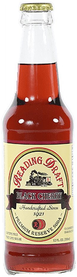 Reading Soda Works Handcrafted Bottled Black Cherry Soda, 12-Pack Case ...