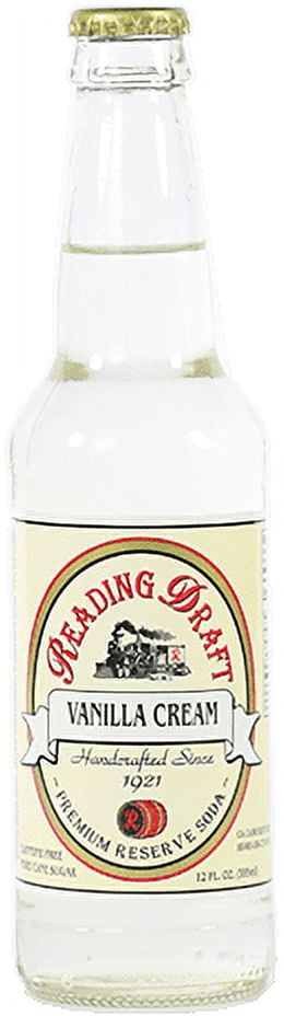 Reading Soda Works Handcrafted Bottled Vanilla Cream Soda, 12-Pack Case ...