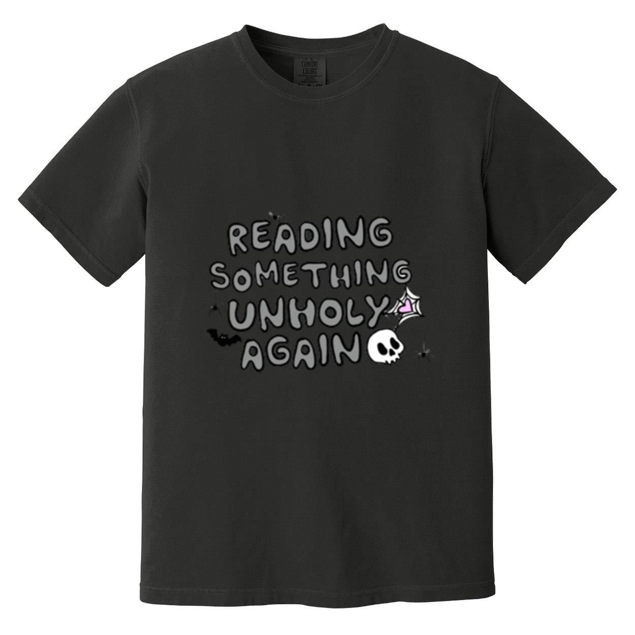 Reading Something Unholy Again Funny Bookworm Reader Humor Comfort ...