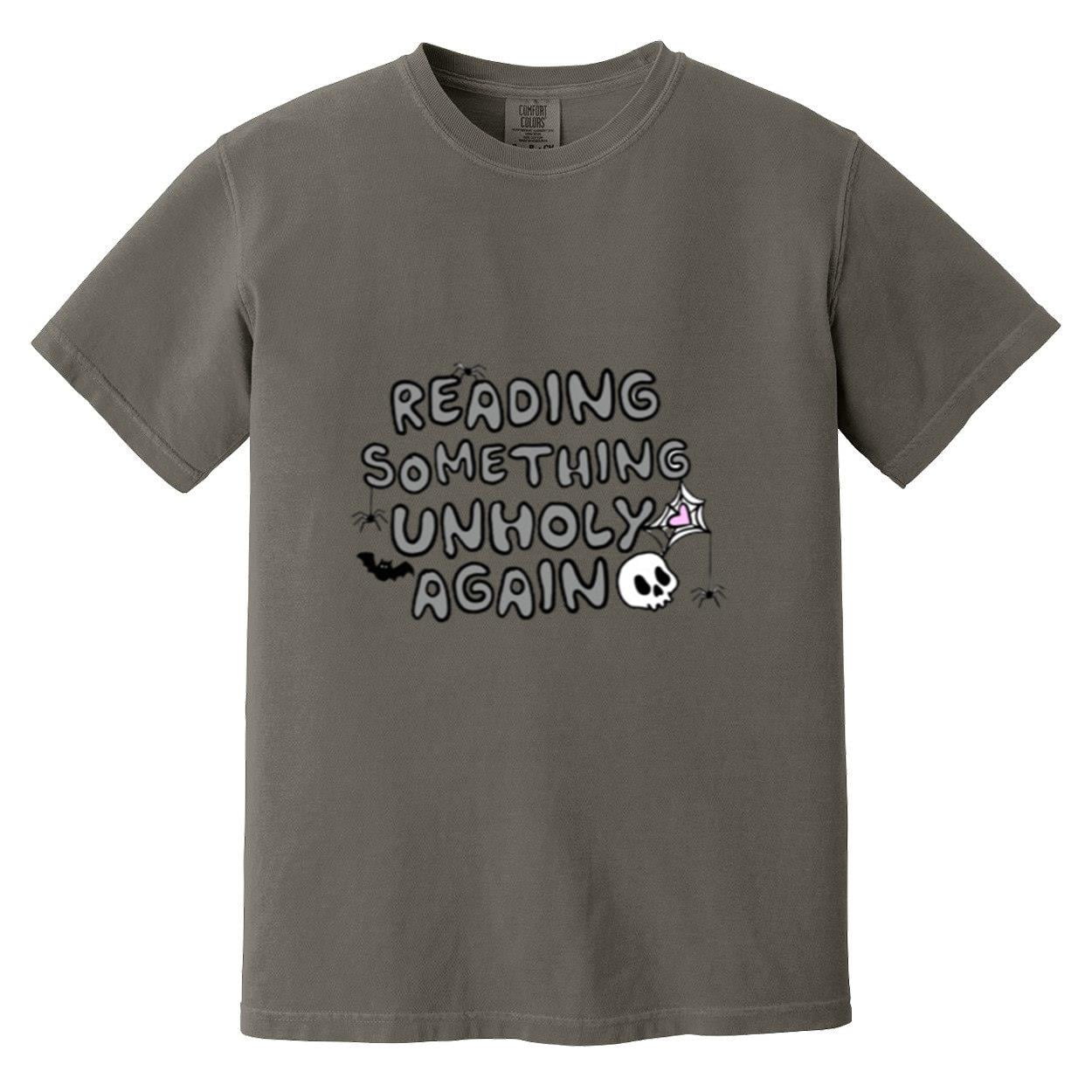 Reading Something Unholy Again Funny Bookworm Reader Humor Comfort ...
