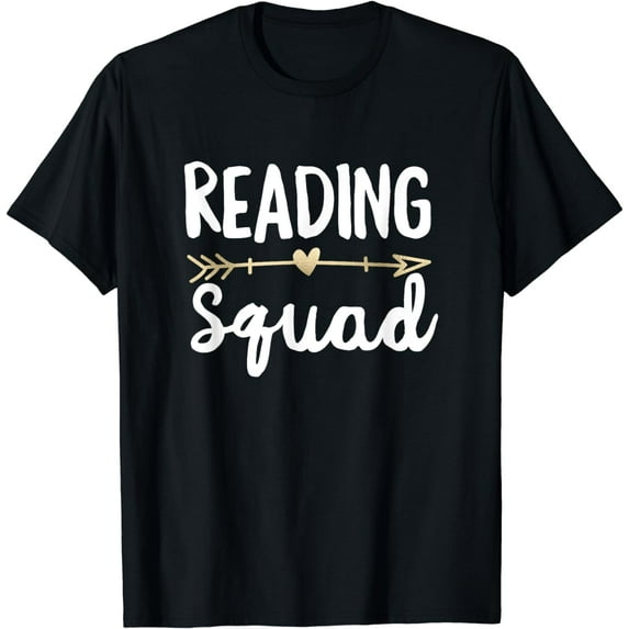 Reading Squad Doodle Teacher Gift Arrow Team Reader T-Shirt - Walmart.com