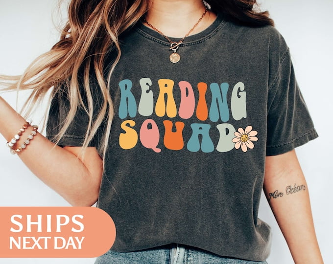 Reading Squad Shirt - Reading Team Shirt - Book Club Tee - Reading ...
