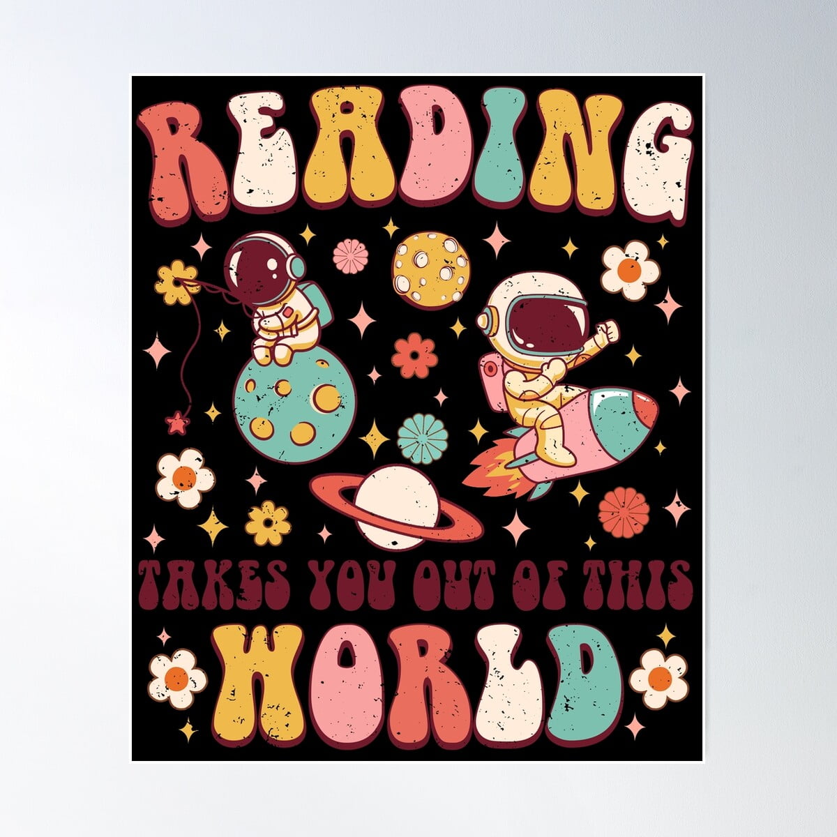 Reading Take You Out Of This Word Poster Wall Art, Modern Wall Decor ...