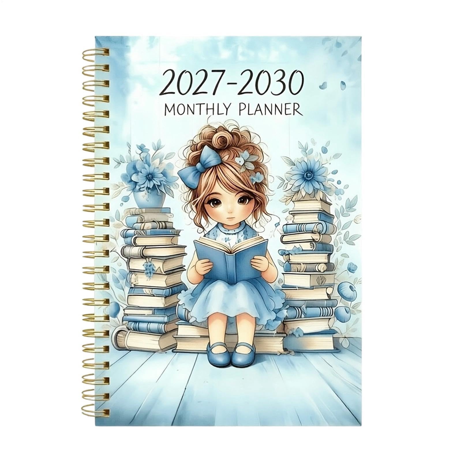 Reading Theme Cover Planner 2027 to 2030, Planning Notebook and ...