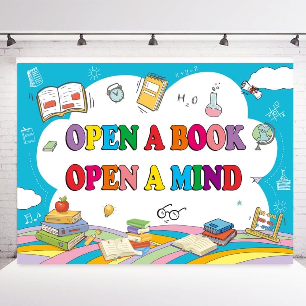Reading Theme Photography Background World Book Day Decorations Banner ...