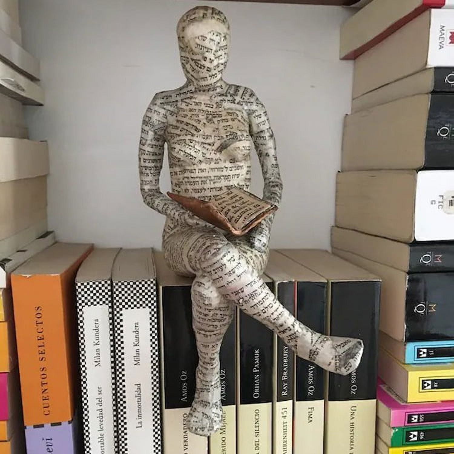 Reading Woman Figurine Pulp Woman Reading Bookshelf Decor Thinker Style ... Reading Woman Figurine Pulp Woman Reading Bookshelf Decor Thinker Style ...