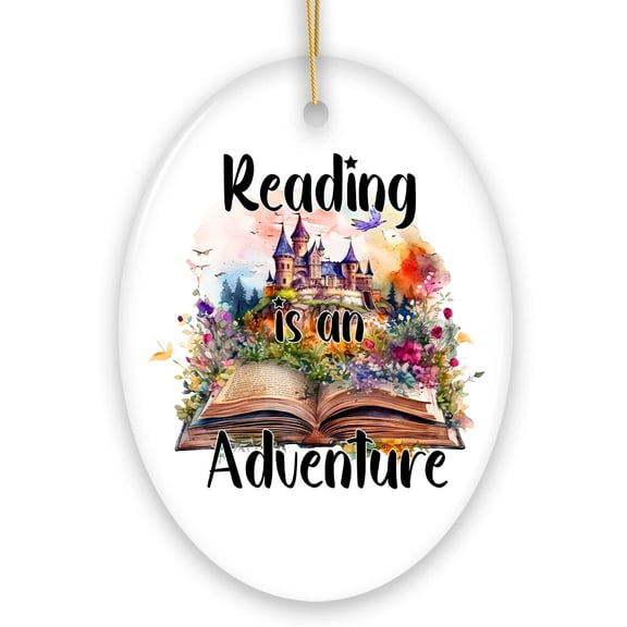 Book Christmas Ornament
