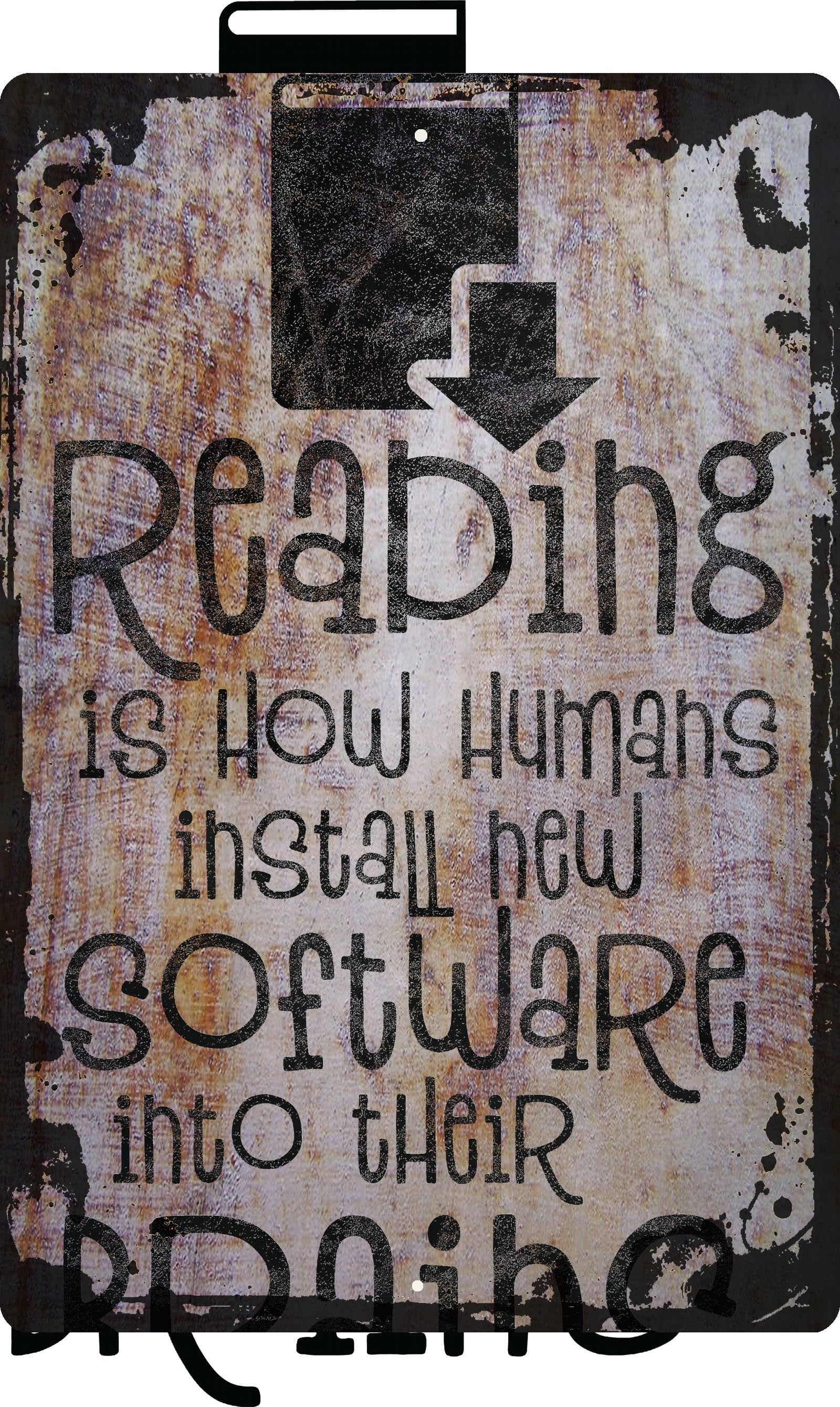 Reading is how humans install new software into their brain funny Beige ...