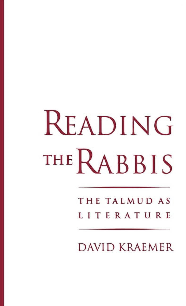 Reading the Rabbis: The Talmud as Literature, (Hardcover) - Walmart ...