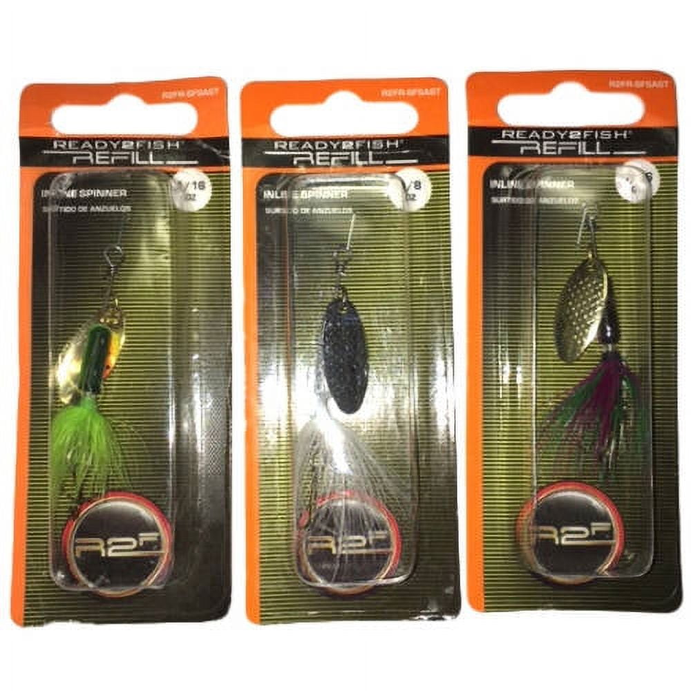 R2FR-SFSAST Ready 2 Fish Inline Spinner Bait 1/8 oz Assorted Color ...