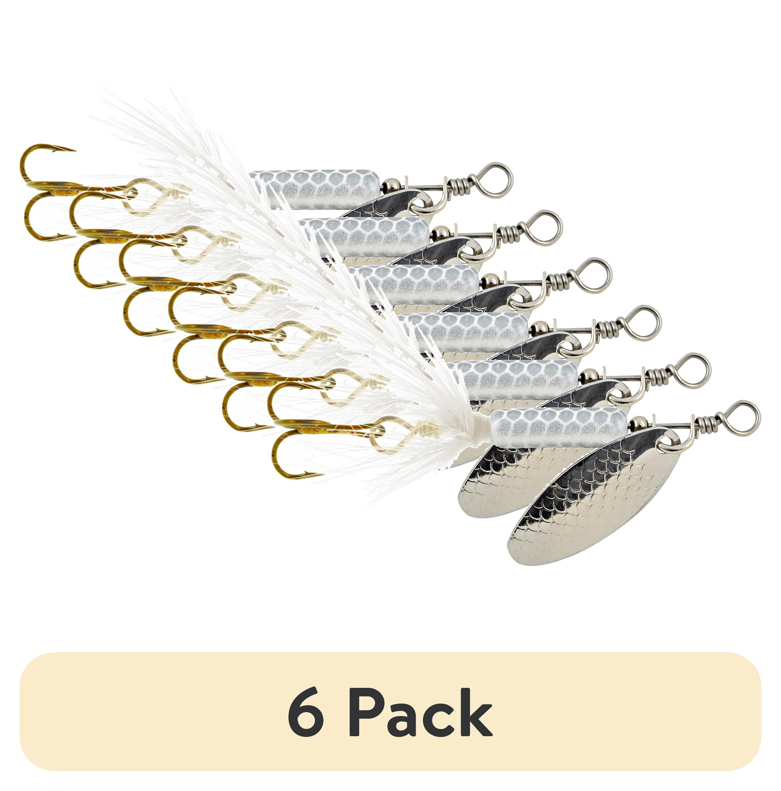 (6 pack) Ready 2 Fish Spinner Spoon White Scale, 1/16oz & 1/8oz ...
