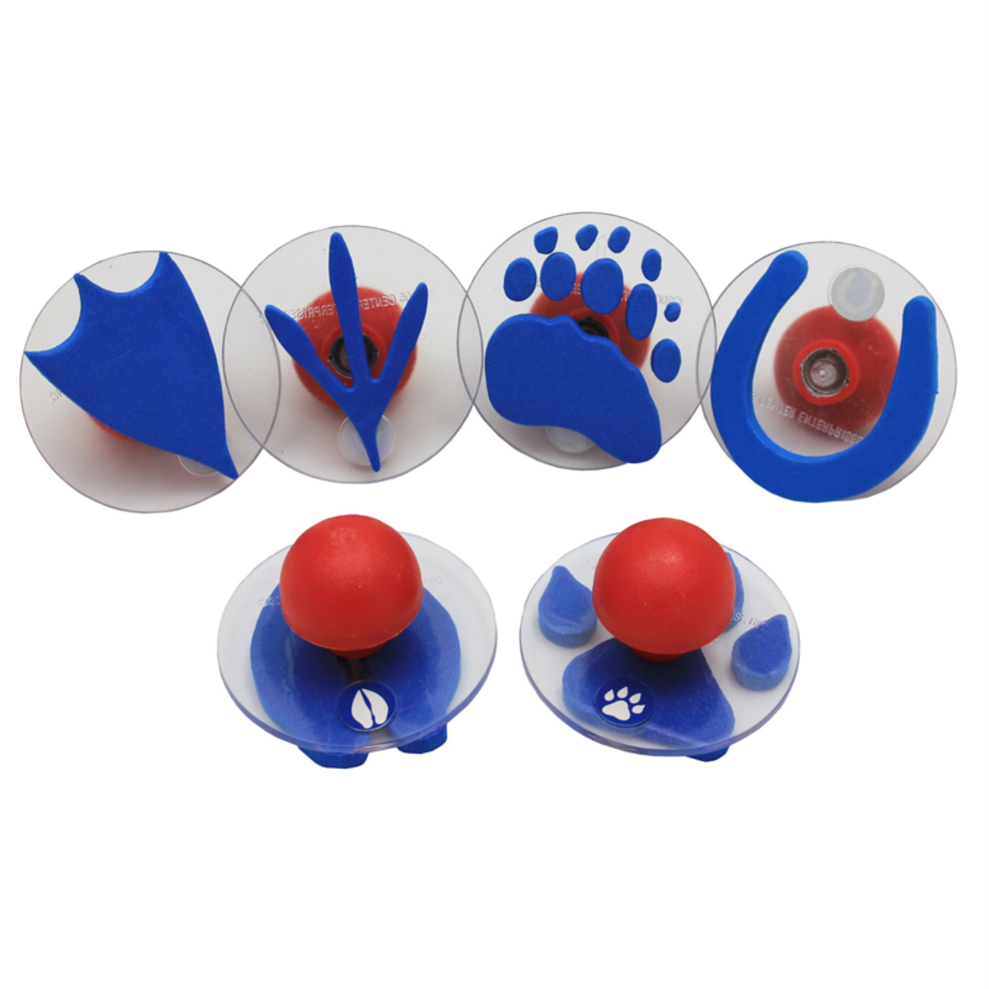 Ready 2 Learn Giant Stampers - Paw Prints - Set of 6 - Walmart.com
