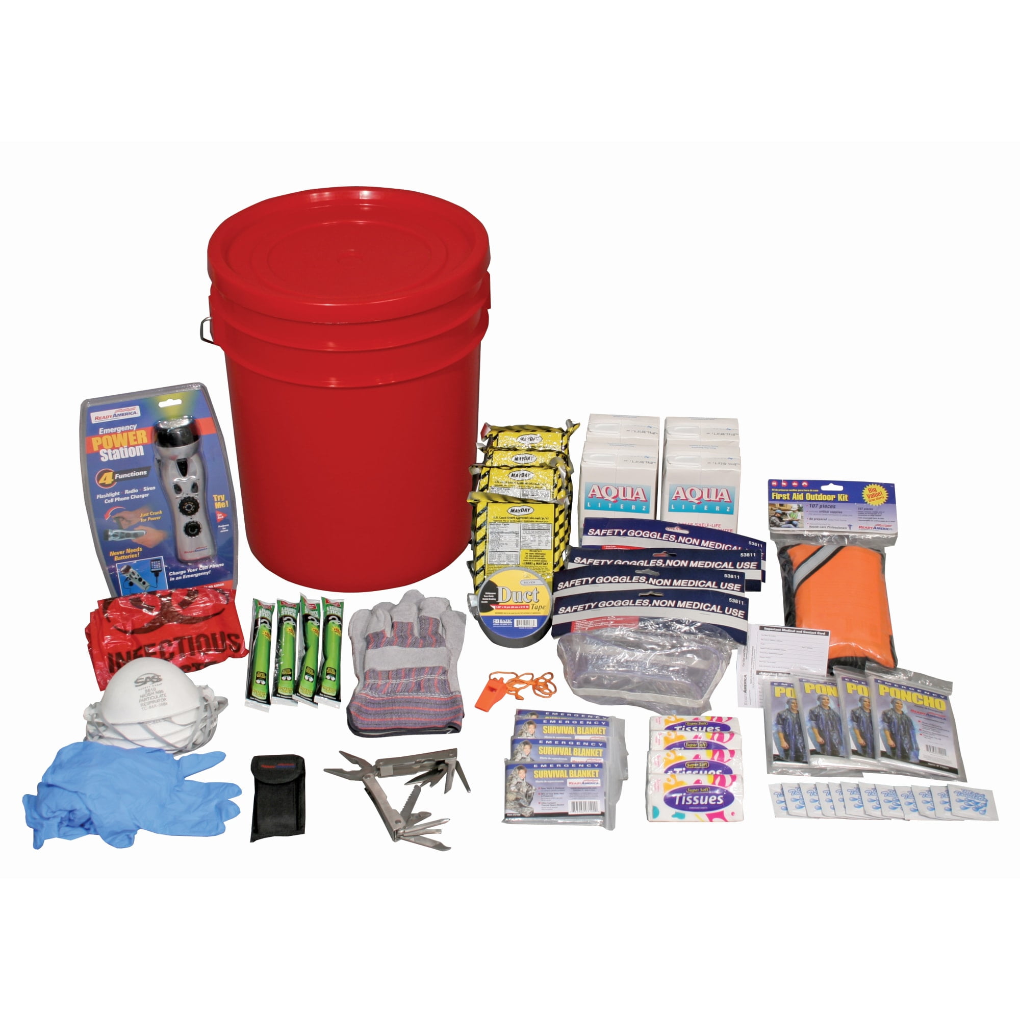 Ready America® 4-Person 3-Day Deluxe Emergency Kit - Walmart.com