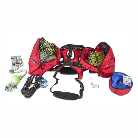 Ready America 77155 Large Dog Emergency Kit W/ Saddle Bag Harness ...