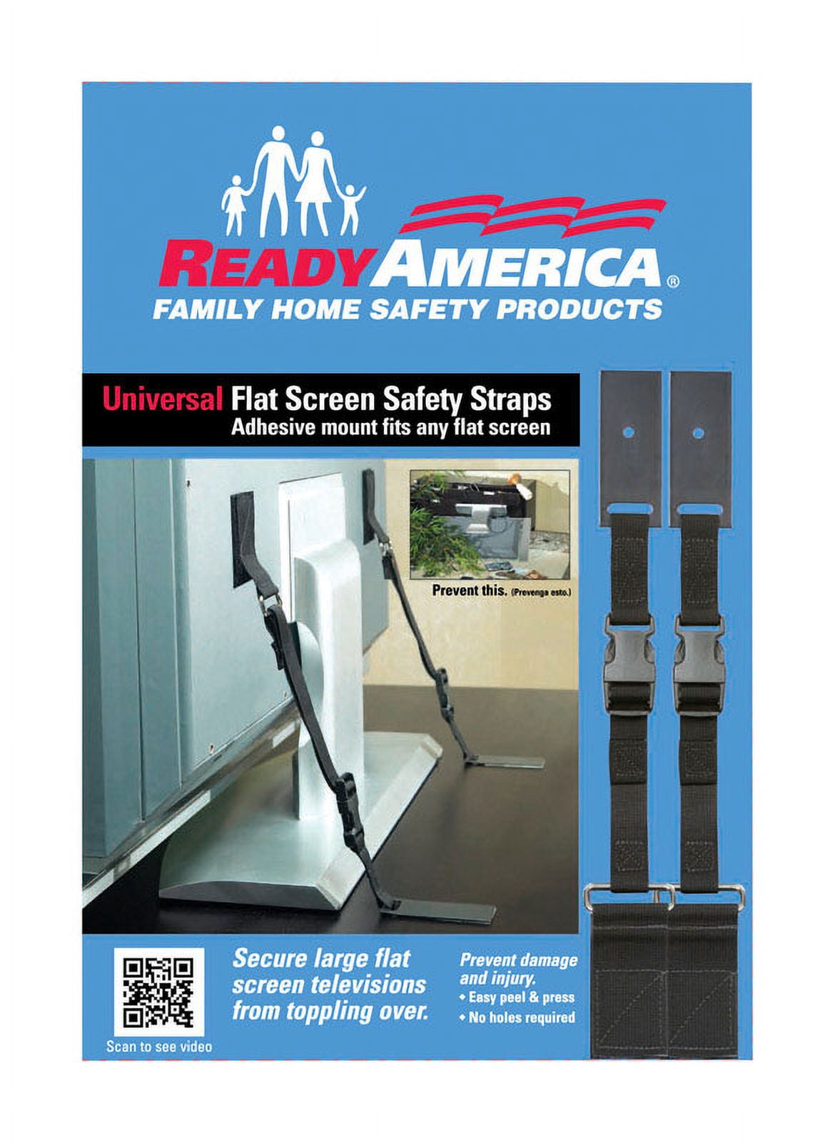 Quake Hold 4521 60 in. Flat Screen Safety Strap - Walmart Business Supplies