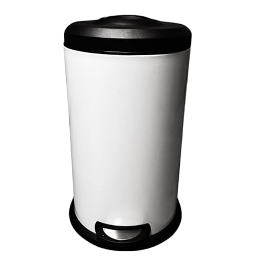 Ready Covers Premium Steel Garbage Trash Can Wastebasket + Built in ...