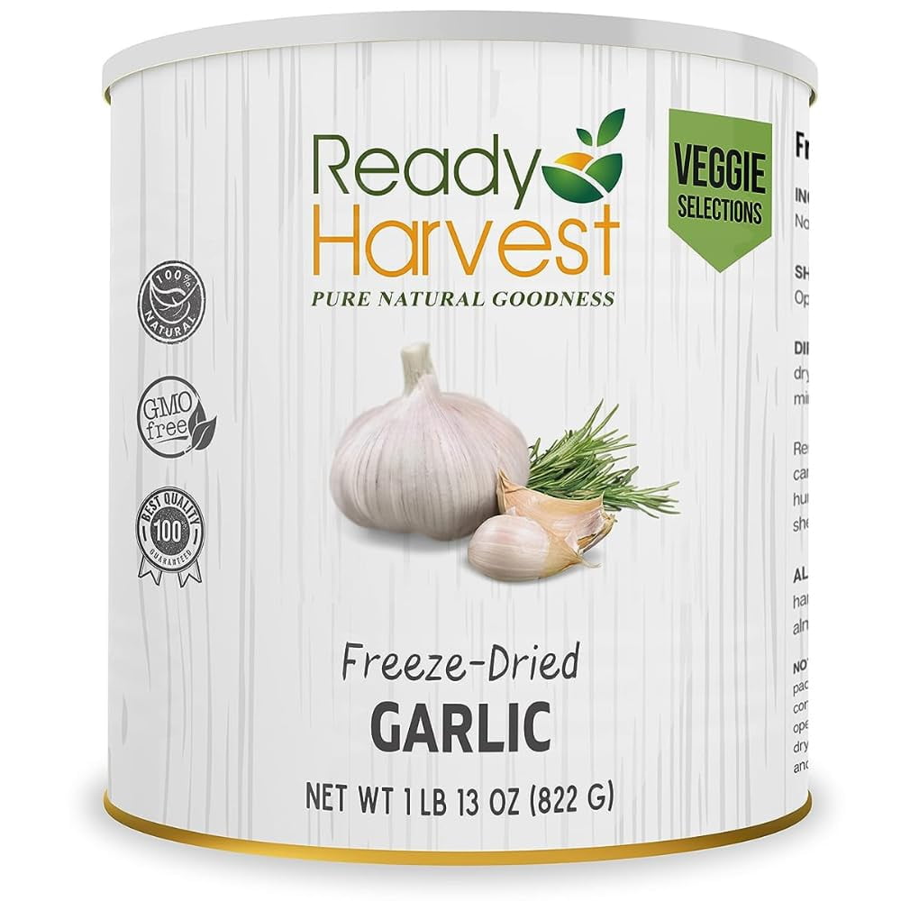 Ready Harvest Freeze-Dried Garlic SSF20 for Camping Food | Must-Haves ...