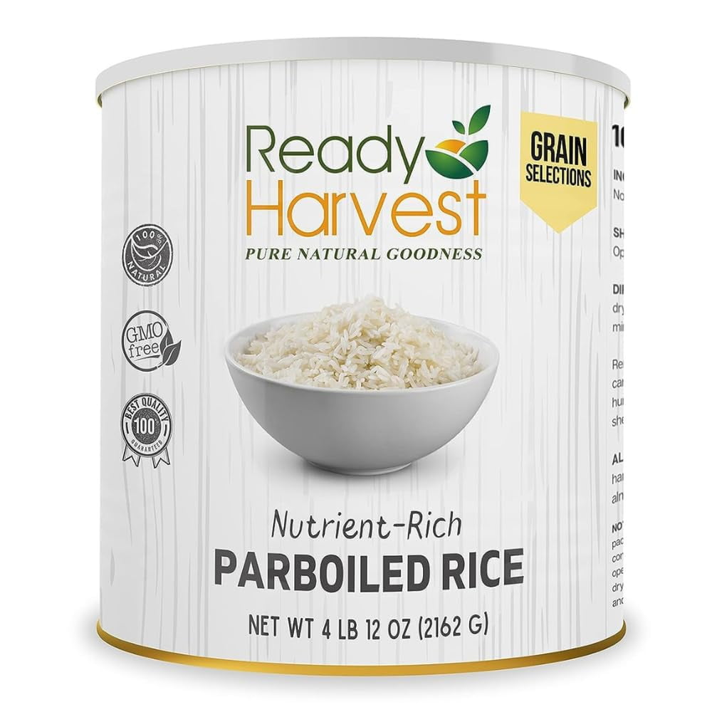 Ready Harvest Parboiled Rice OIF8 White Rice | Emergency Food, Survival ...
