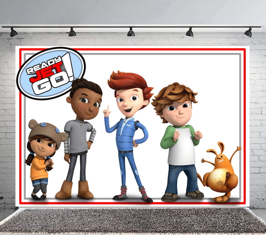 Ready Jet Go! Backdrop Banner Party Supplies Poster Movie Theme ...