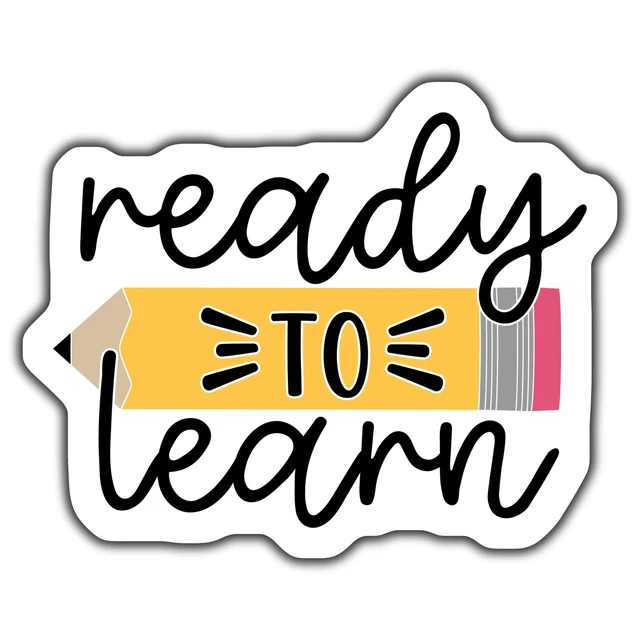 Ready To Learn Sticker, Back To School Sticker, Teacher Planner Sticker ...