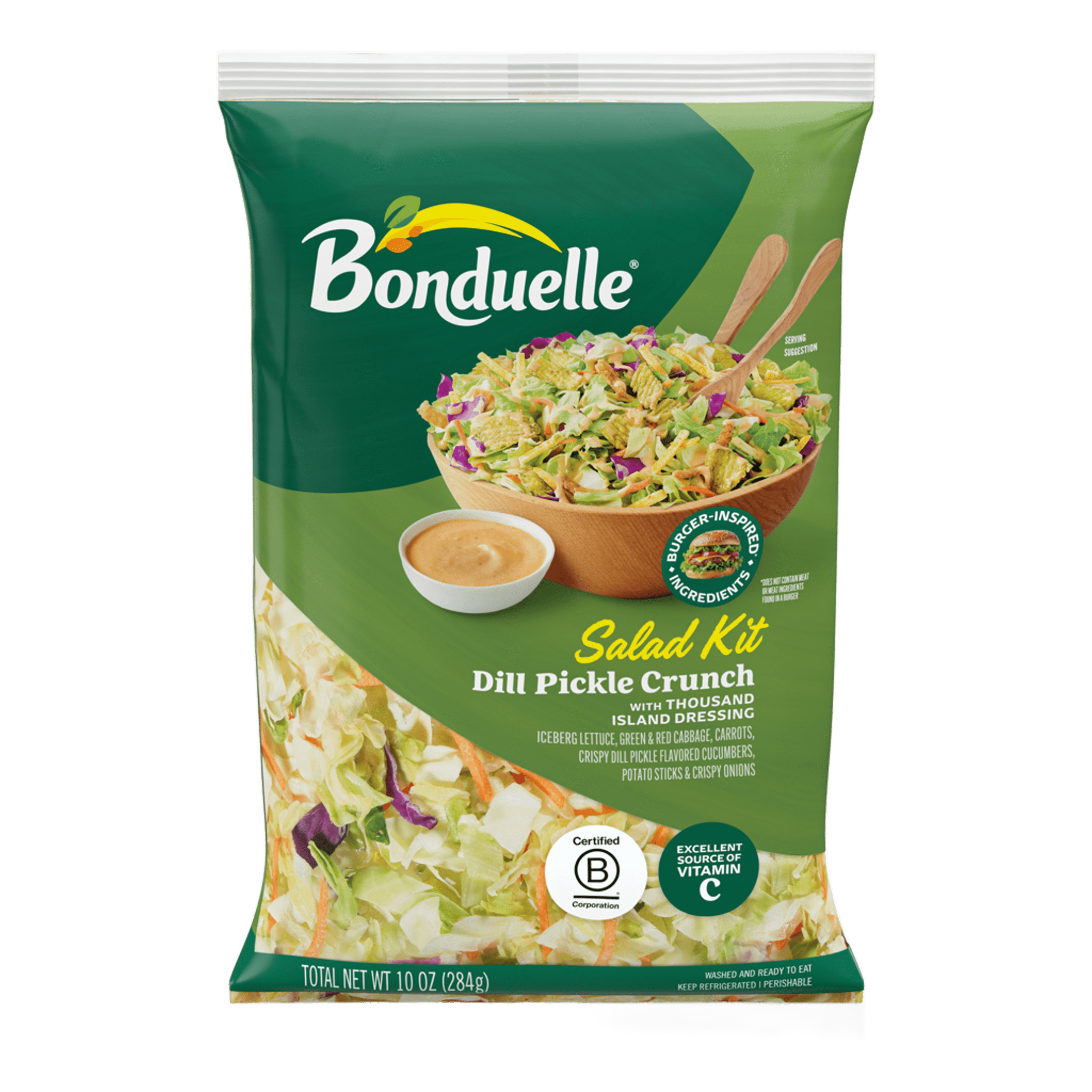 Bonduelle Burger Dill Pickle Salad Kit 10oz Bag, Fresh - Walmart.com