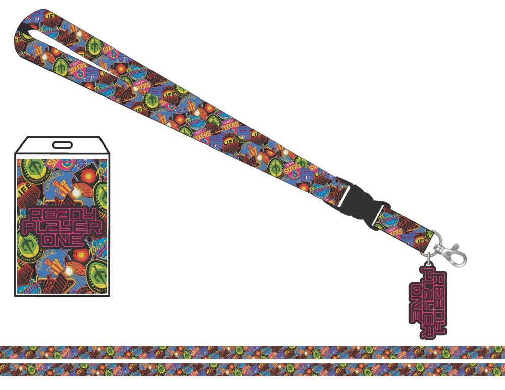 Ready Player One Badge Pattern Lanyard - Walmart.com