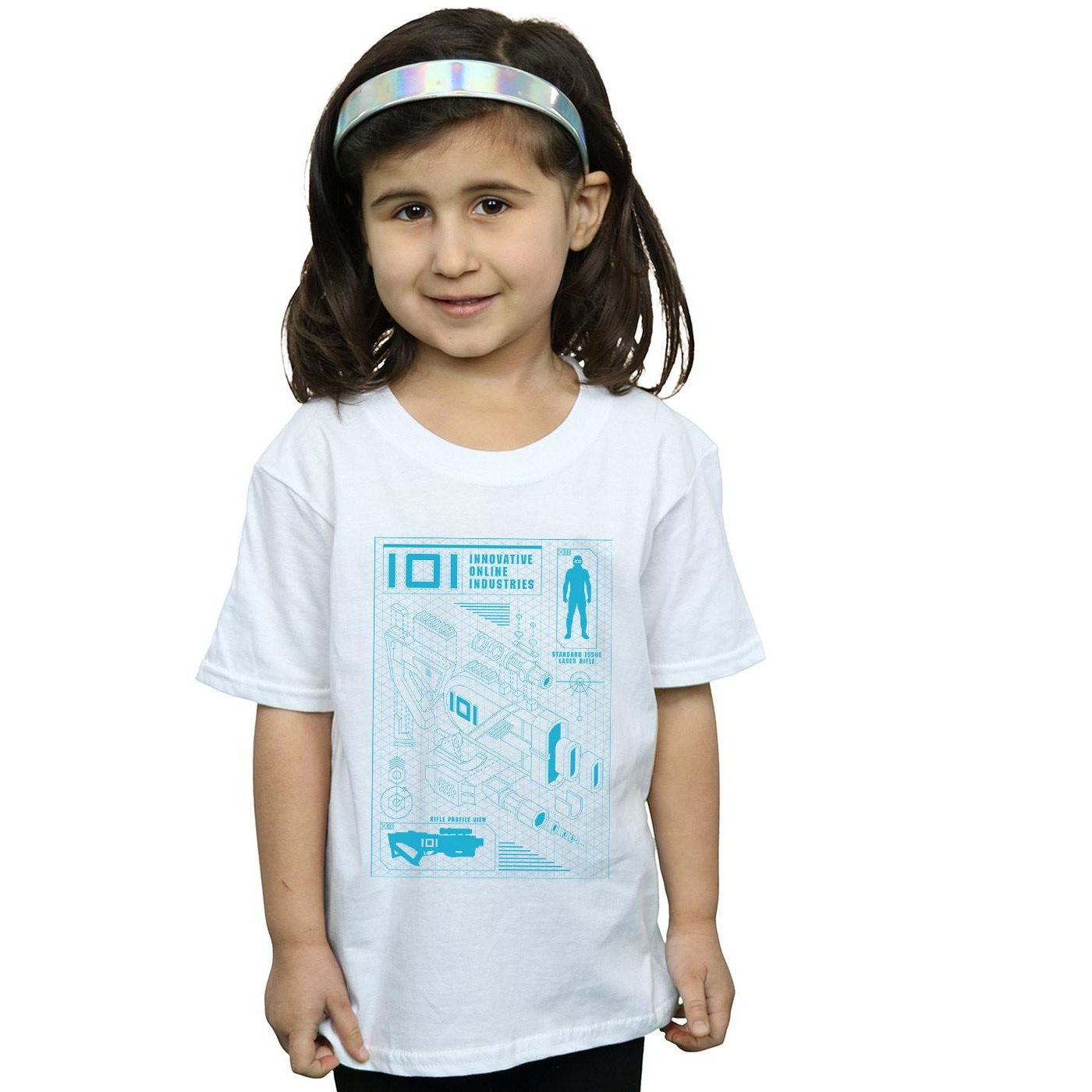 Ready Player One Girls IOI Laser Rifle Blueprint Cotton T-Shirt ...