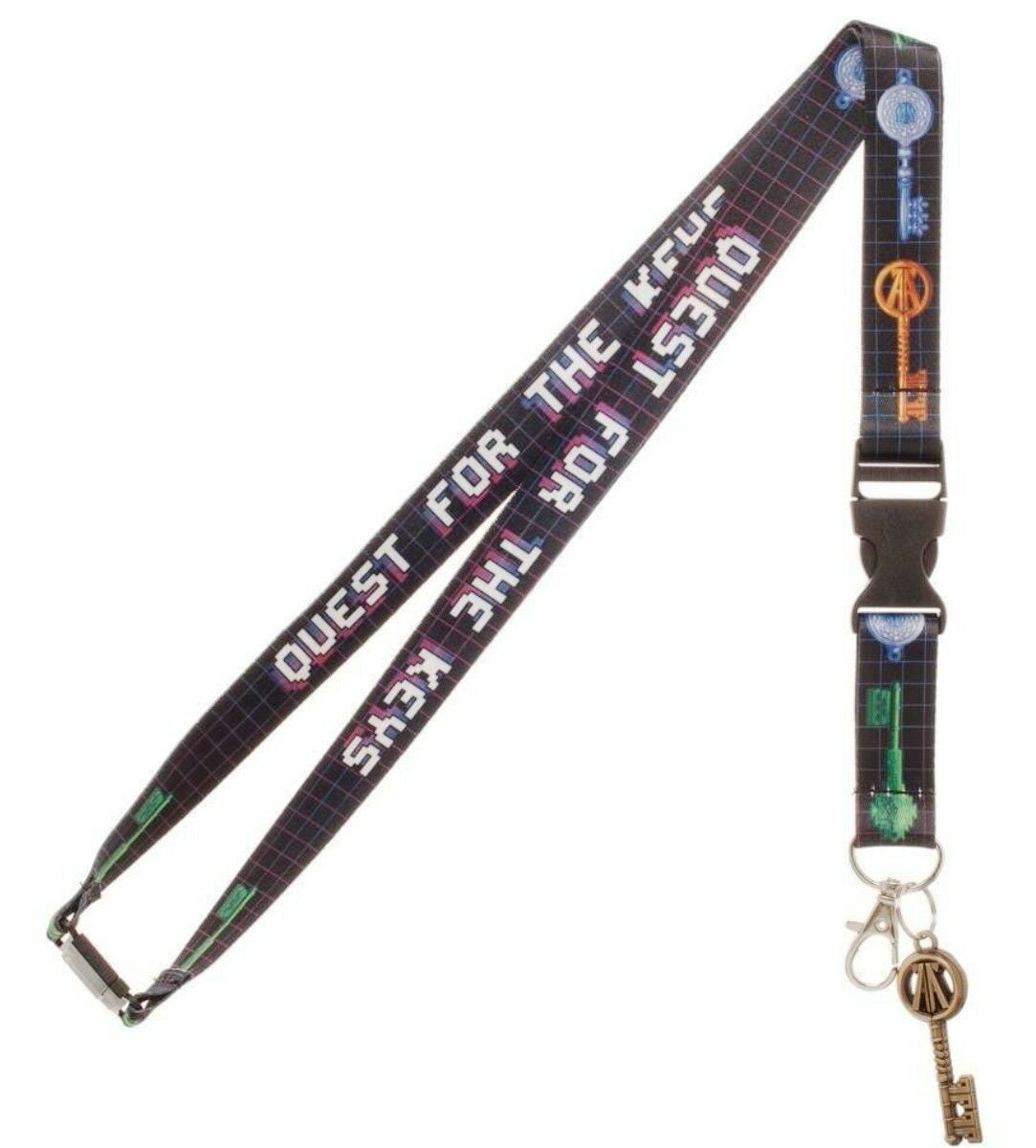 Ready Player One Key Break Away Lanyard w/ID Holder and Charm Keychain ...