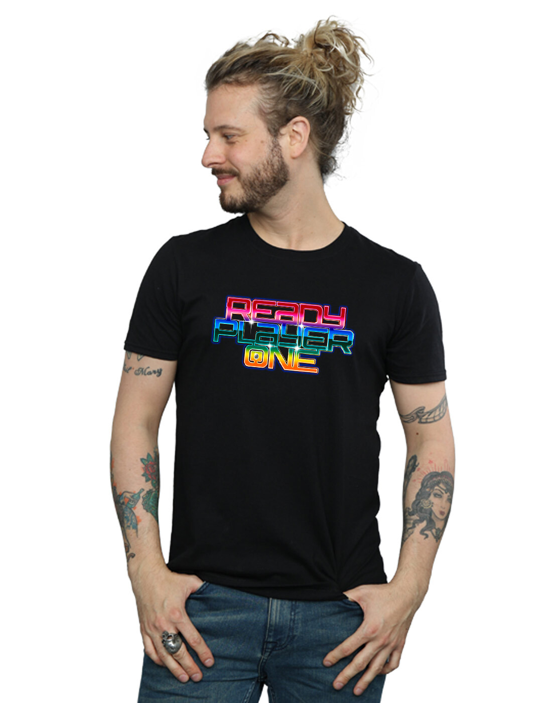 Ready Player One Men's Rainbow Logo T-Shirt - Walmart.com