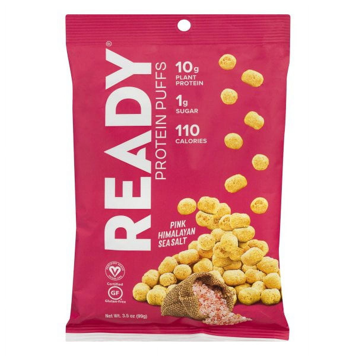 Ready Protein Puffs 10g Protein Pink Himalayan Sea Salt 6 Bags