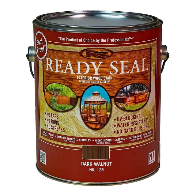 Ready Seal Exterior Stain and Sealer-1 Gallon can (Dark Walnut 125 ...