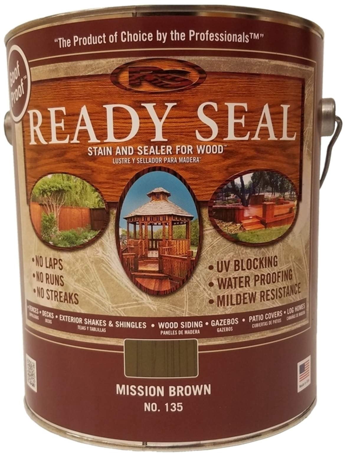 Ready Seal Goof Proof Semi-Transparent Mission Brown Oil-Based Wood ...