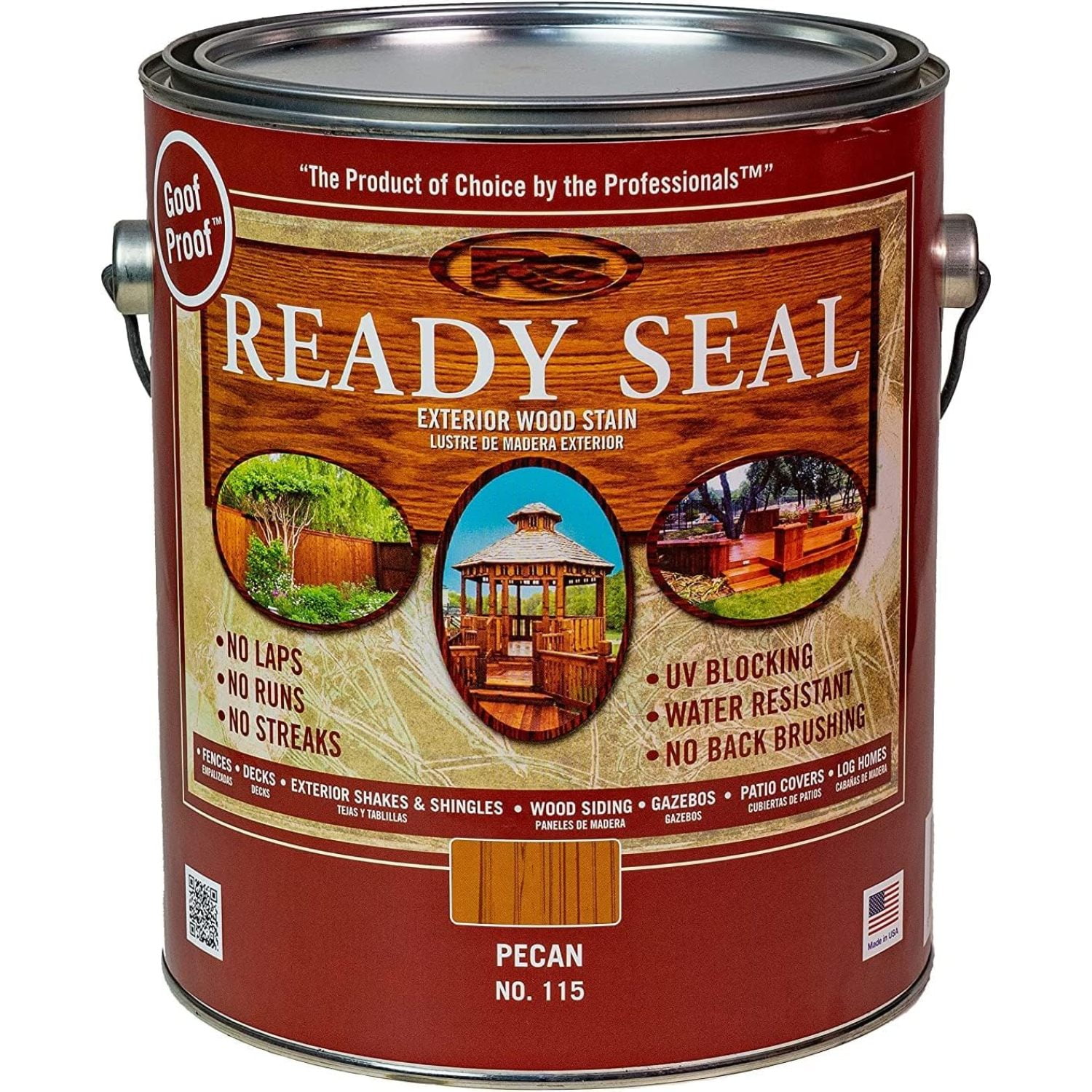 Ready Seal Stain & Sealer for Wood, Outdoor Deck and Fence, 1 Gallon ...