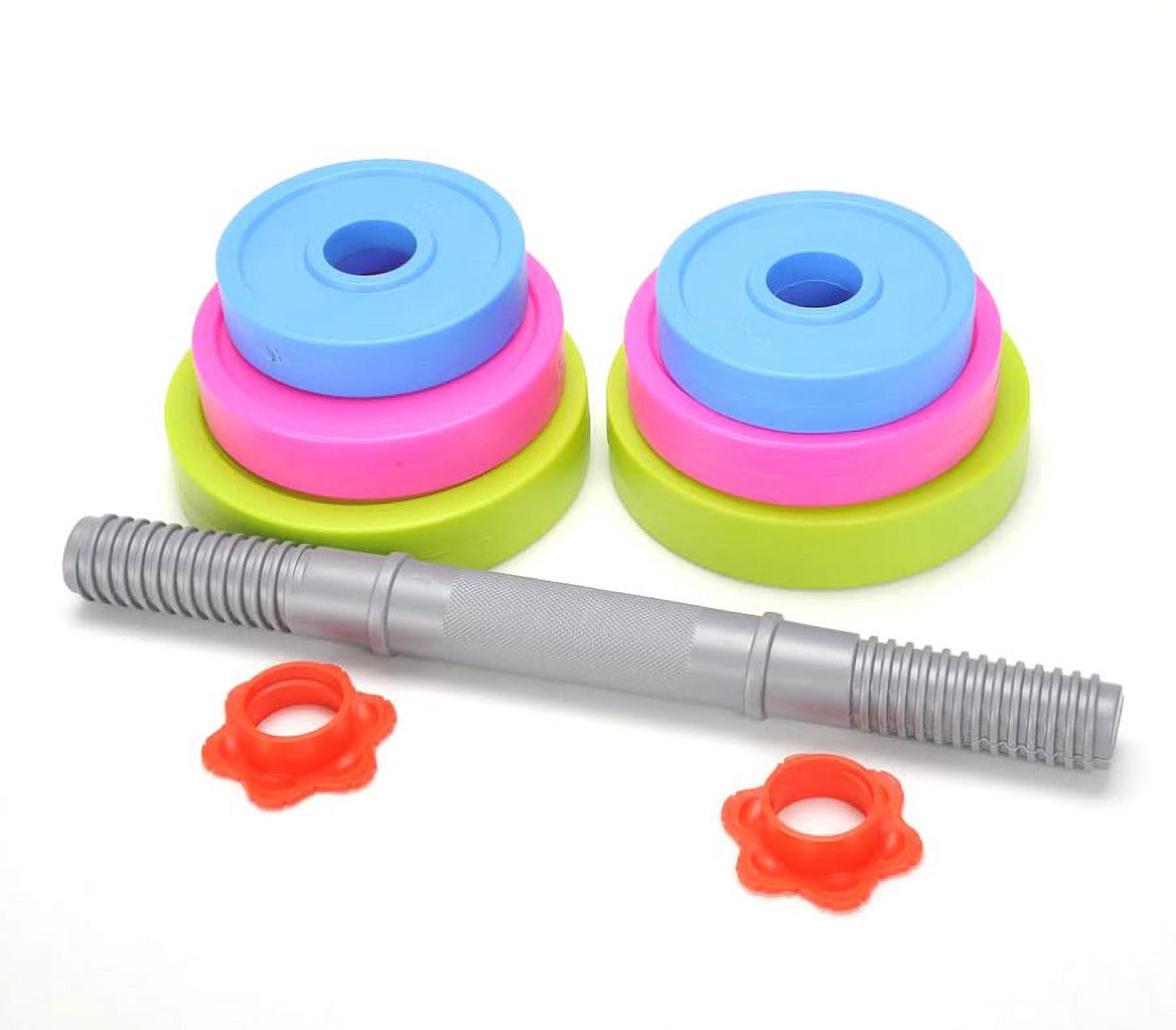 Ready! Set! Play! Link Adjustable Rainbow Dumbbell Toy Set For Kids ...