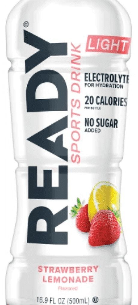 Ready Sports Drink Light, Strawberry Lemonade, 16.9 fl oz, 12-count ...