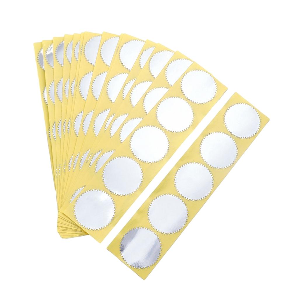 【Ready Stock】 100/250PCS 45mm Silver Golden Redness Certificate Wafer ...