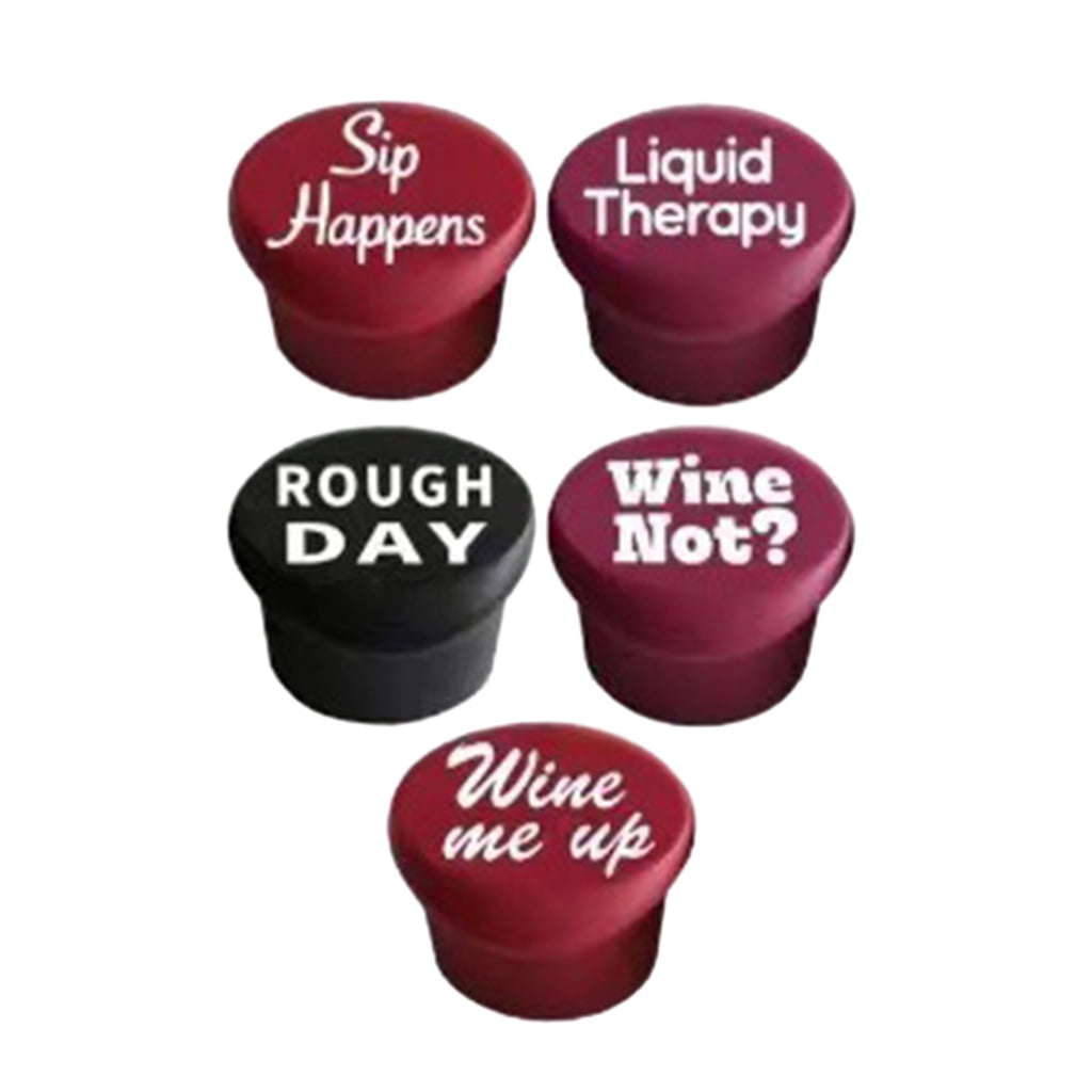 【Ready Stock】 5 Pieces Silicone Material Silicone Wine Plugs Perfect ...