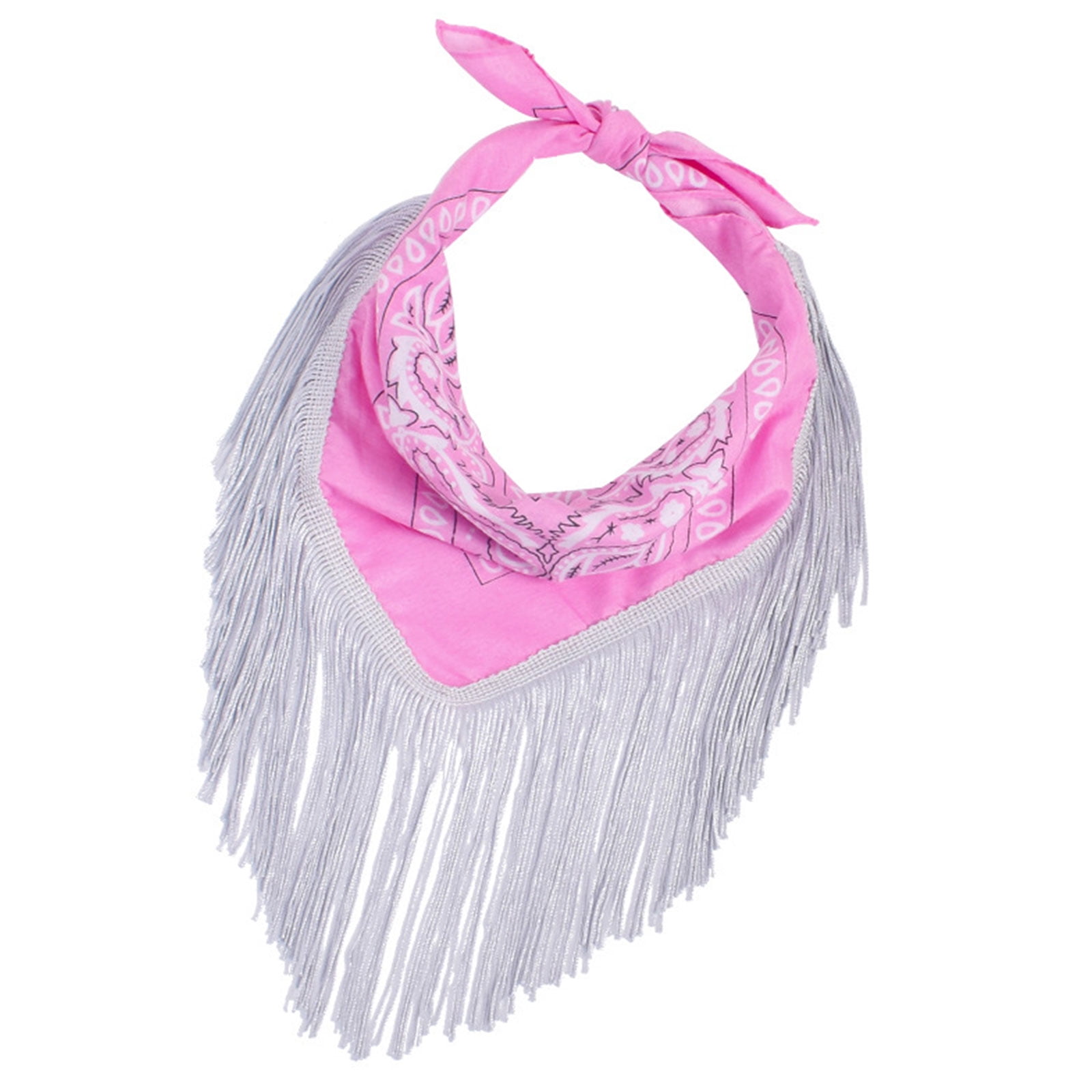 【Ready Stock】 Cowgirl Bandanas Tassel Fringe Scarf Neckerchief Bandanas ...