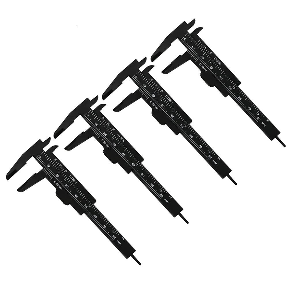 Plastic Calipers 3Inch 80mm Mini Calipers Double Scale Rulers Measuring ...