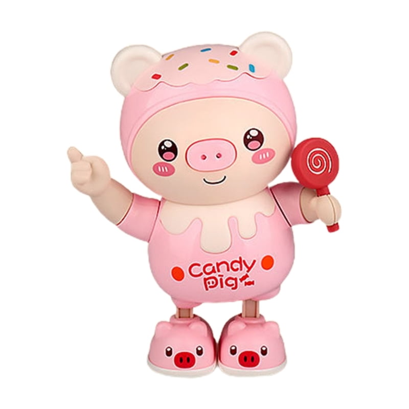 【Ready Stock】 Singing Pig Toy Light Sound Toy Baby Rocking Toy Pig ...